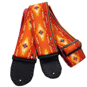 Sunset Native American Design Guitar Strap Artisan Handmade | Reverb