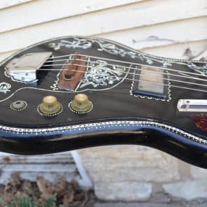 Vintage 1966 Supro Taurus Bass Guitar & OHSC Very Unique | Reverb