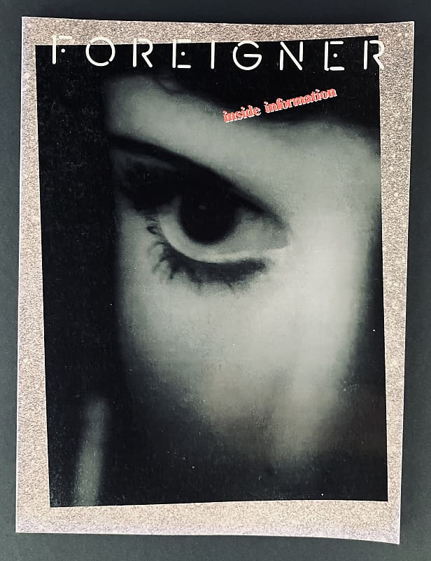 Foreigner Inside information songbook 1987 | Reverb