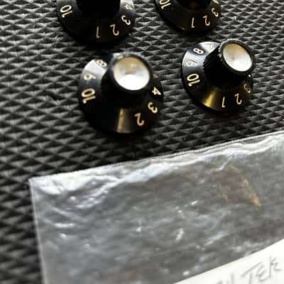 1974 Fender Telecaster Deluxe Black Knobs Set | Reverb