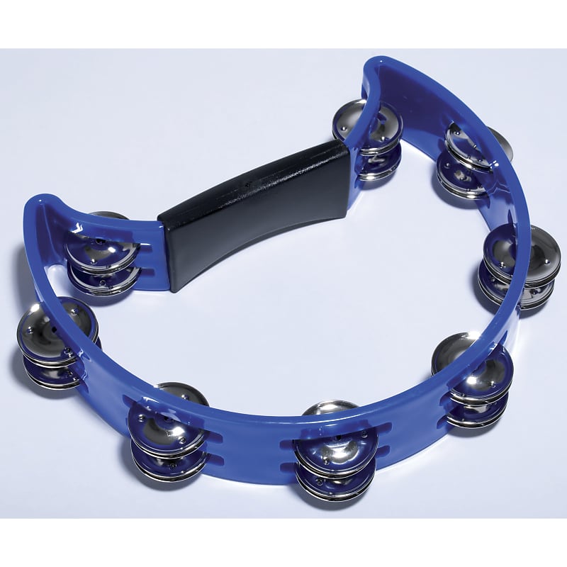Fame Half-Moon Tambourine (Blue) - Tambourine | Reverb