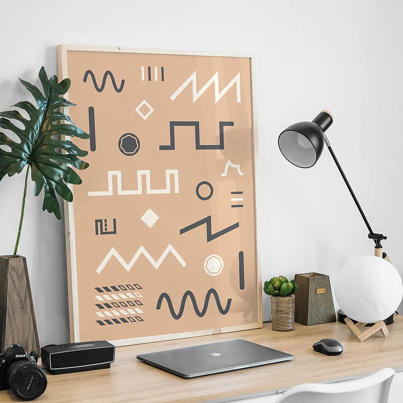 Synthesizer Waveform Print - Synth Poster, Oscillator | Reverb UK