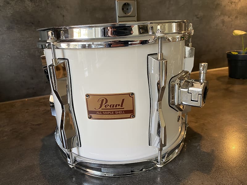 Pearl MLX tom 8x10” 1986-1987 Arctic white | Reverb