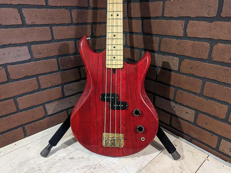 Vantage Avenger AV-325B Bass Guitar - MIJ- 1980's - Trans Red | Reverb