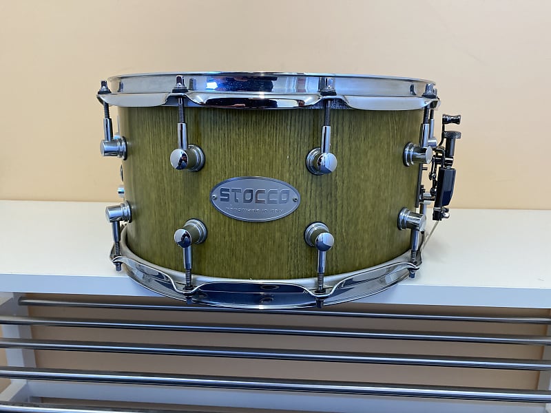 Stocco Stave/Block Snare - Green Natural Stain 7.5x14 | Reverb