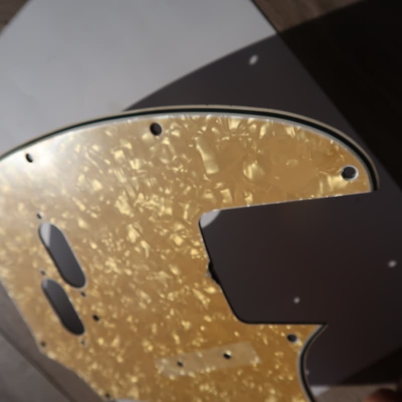 Fender Mustang bass pickguard '1966 thru 1971 Pearloid Pearl | Reverb