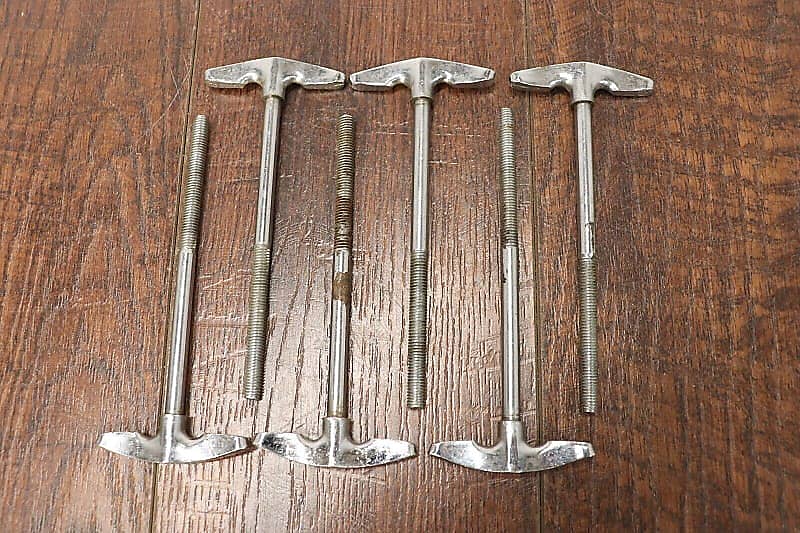 Pearl 4.75" Bass Drum T Rods 6pk Vintage 1970's 6mm | Reverb