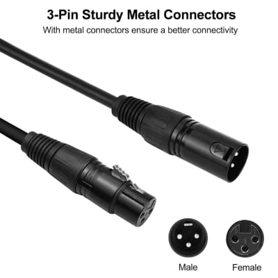 6.5Ft / 2M Dmx Cable, 8Pcs 3 Pin Dmx Cables Dmx Wires, Dmx512 | Reverb