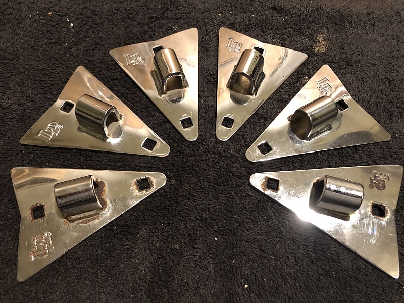 Lp conga side plates Lp218 Set of six with hooks Chrome | Reverb