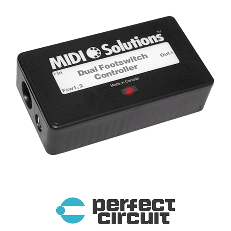 MIDI Solutions Dual Footswitch Controller MIDI Event | Reverb