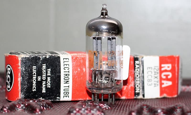 RCA 12AX7 ECC83 PERFECT BALANCE LONG PLATE SQUARE GETTER TEST | Reverb