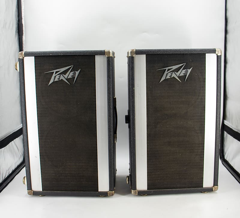 Used Pair Peavey 210 Column 2x10" Speaker Enclosure Black | Reverb