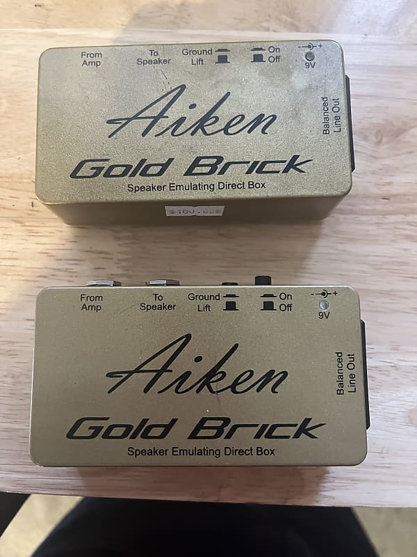Aiken Gold Brick DI Box 2000’s - Gold | Reverb
