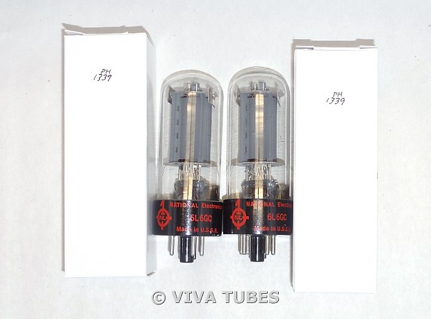 NOS Matched Pair National Electronics Soviet Era Russia 6L6GC | Reverb