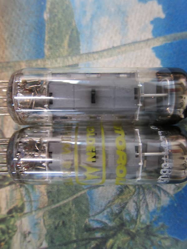 Pr Amperex EL84 6BQ5 Vintage tubes,D Getters, Holland, 1960s | Reverb