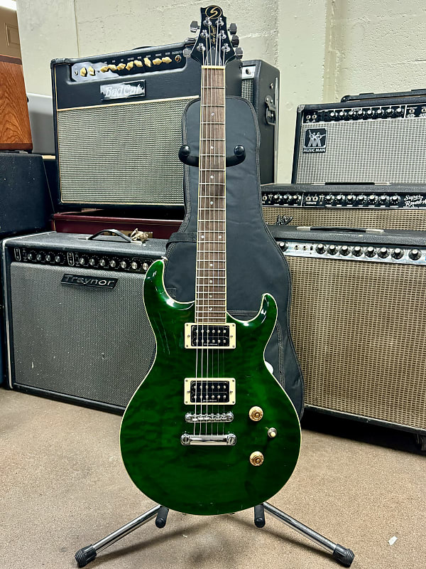Samick Greg Bennett Ultramatic UM-3 UM3 - Transparent Green | Reverb