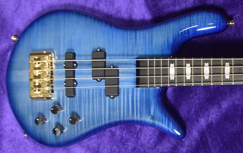 Spector Euro 4LT, Blue Fade Gloss / Ebony. | Reverb