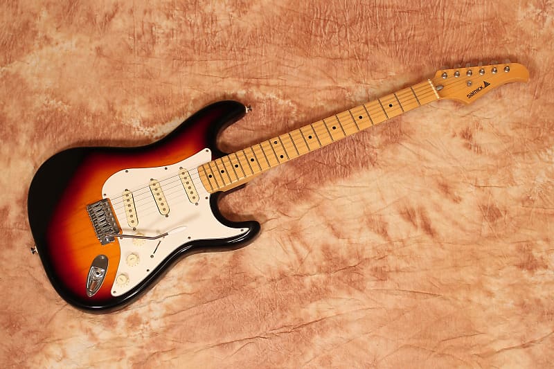 NEU 1991 Samick SVE 130 Stratocaster 3-Tone Sunburst - First | Reverb