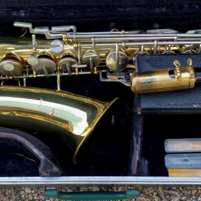 Bundy Alto Saxophone Red Label #456498 w/ Green Case USA | Reverb