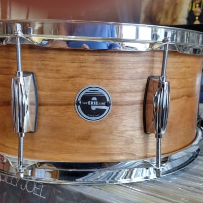 14x6 no kill cherry solid shell steam bent snare drum by Erie | Reverb