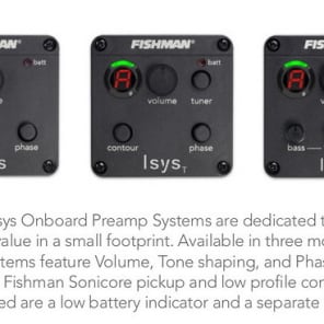 FISHMAN ISYS T PREAMP TUNER SYSTEM FOR ACOUSTIC GUITAR | Reverb