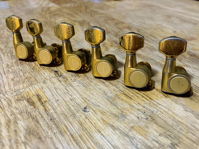 Gotoh Vintage Tuners 6 in-line - Gold | Reverb