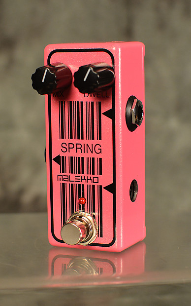 Malekko Omnicron Series Spring Reverb Mini Pedal Pink w 2 | Reverb