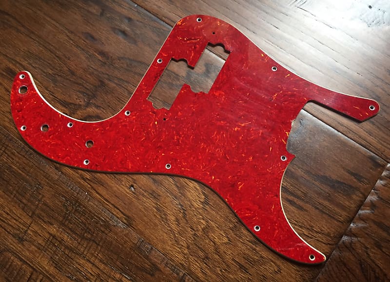 Red Tortoise Pickguard for Fender Made In Japan Precision | Reverb