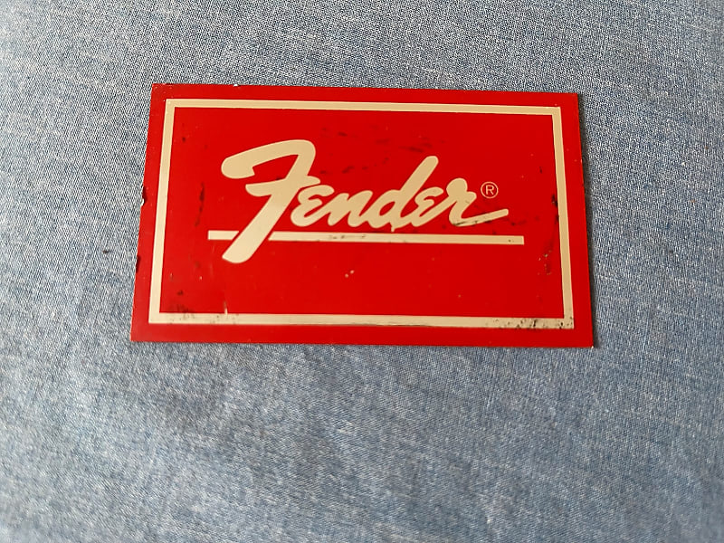 Fender Red Label Case Logo | Reverb