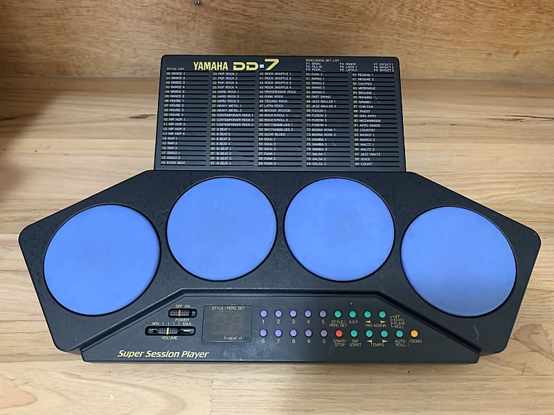 Yamaha DD-7 1990 great cheesy preset drum machine and pads | Reverb