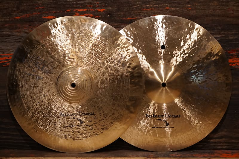 Big Island 16" Bamboo Hi-Hat Cymbals - 1182/1588g | Reverb