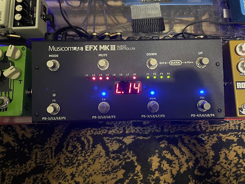 MusicomLab EFX MK-III Midi Audio Controller Looper Black | Reverb