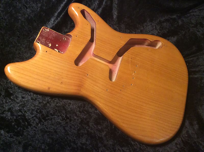 1959 Fender Duo Sonic Musicmaster Body Natural Maroonburst | Reverb UK