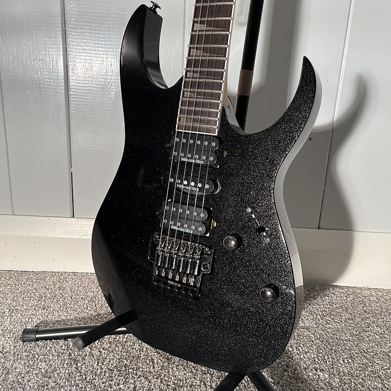 2006 Japanese-market Ibanez Prestige RG2570E in Galaxy Black | Reverb