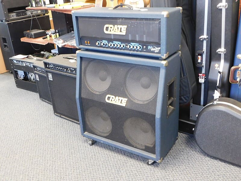 Crate Blue Voodoo 120 Head with matching 4X12 Cabinet TUBE! | Reverb