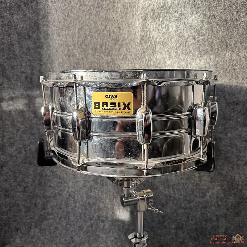 Basix Concept 14x6,5 10-lug steel snare drum | Reverb
