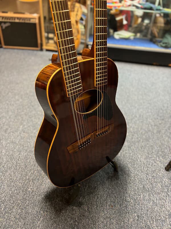 Daion Double-Neck Acoustic Guitar, in good condition. | Reverb UK