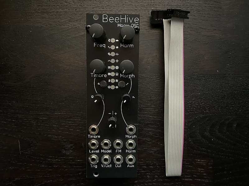 BeeHive Eurorack Plaits Module Black aluminum panel 8hp | Reverb