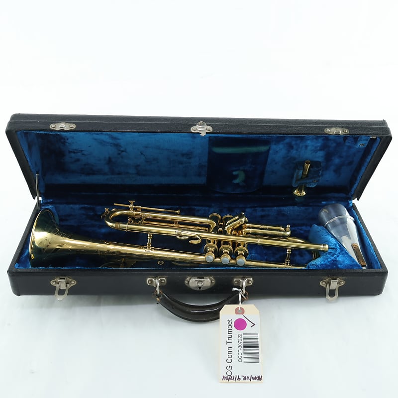 C.G. Conn Model 22B Gold Plated Professional Bb Trumpet SN | Reverb