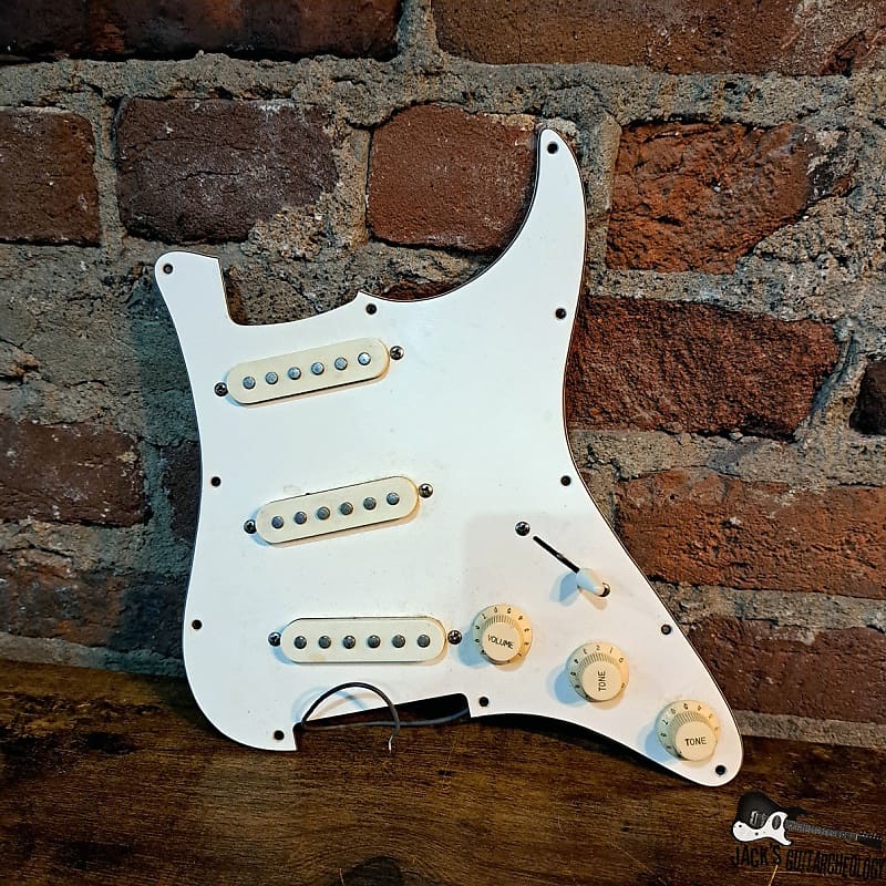 Lawsuit Era Loaded S-Style Pickguard (1970s - White) | Reverb
