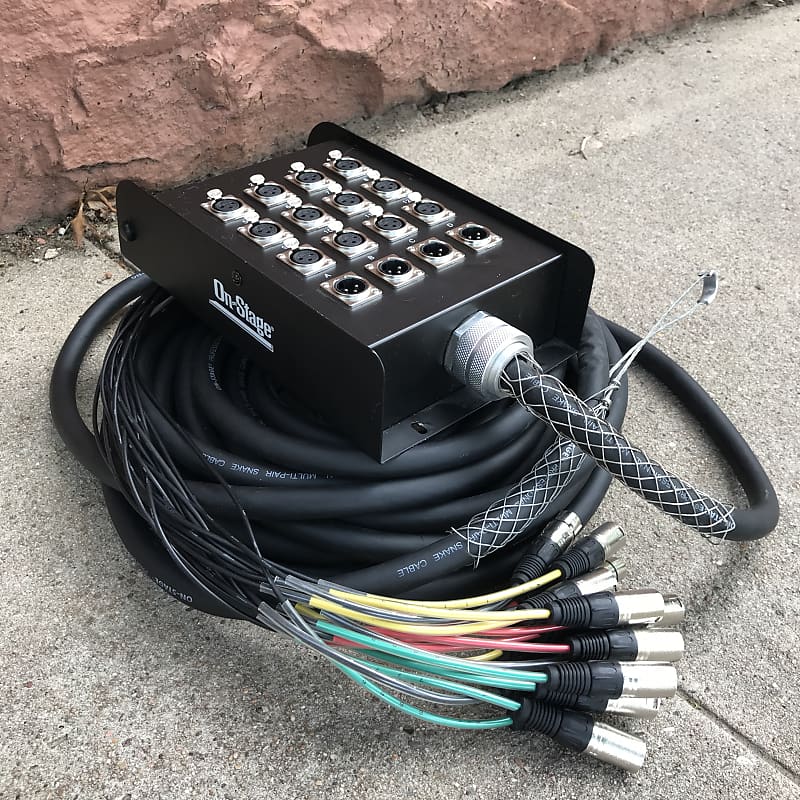 On-Stage SNK12450 12x4 Channel XLR Stage Snake - 50' | Reverb