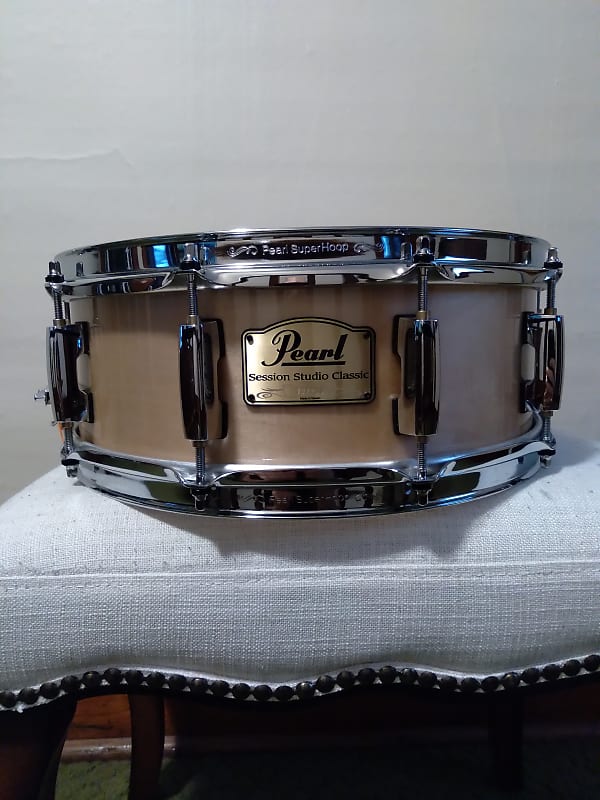 Pearl Session Studio Classic 14x5 snare 2010's Platinum Mist | Reverb