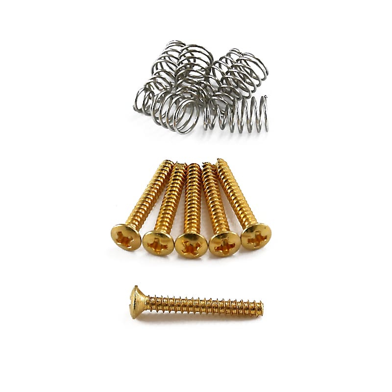 VANSON 6 x Gold Single Coil Pickup Screws for Wilkinson | Reverb