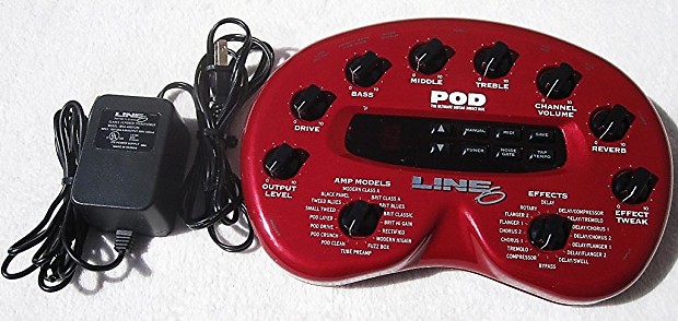 LINE 6 ORIGINAL POD GUITAR MULTI-EFFECTS PROCESSOR with POWER | Reverb
