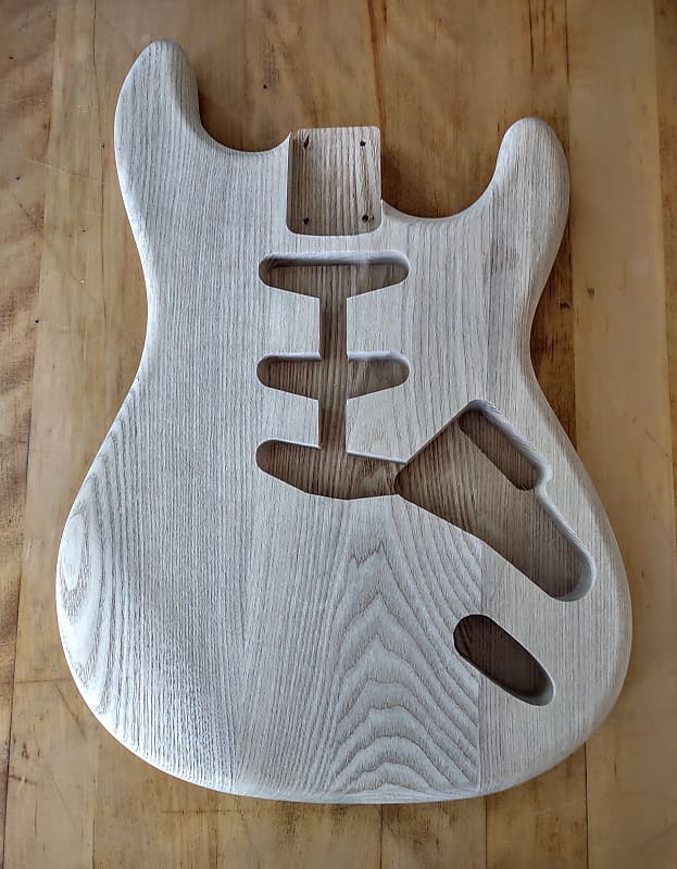 Strat ash body unfinished Stratocaster 2025 - Unfinished | Reverb