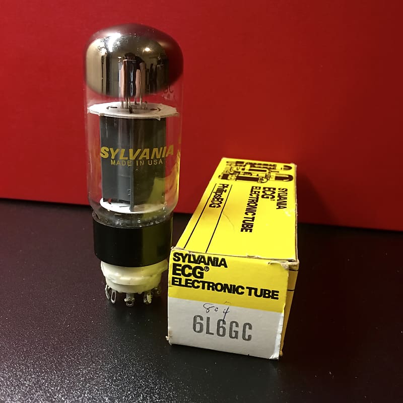 Sylvania 6L6 Gc Double Halo Getter Guitar Amp Tube USA Made | Reverb