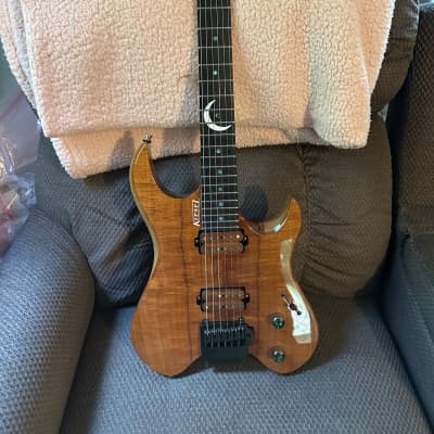 Kiesel Vader bookmatched Koa top over Black Limba body & Koa | Reverb
