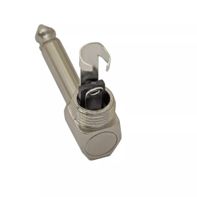 2-Pack Right Angle 1/4 Ts Mono Phone Plug Guitar Audio | Reverb