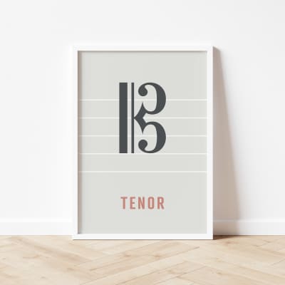 Alto Clef Print - Music Theory Poster, Composer Wall Art, | Reverb UK