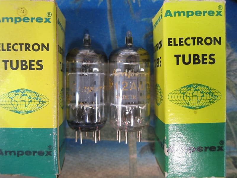Pr Amperex ECC82 12AU7 Preamp Tubes,Boxes, Vintage 1960s, | Reverb